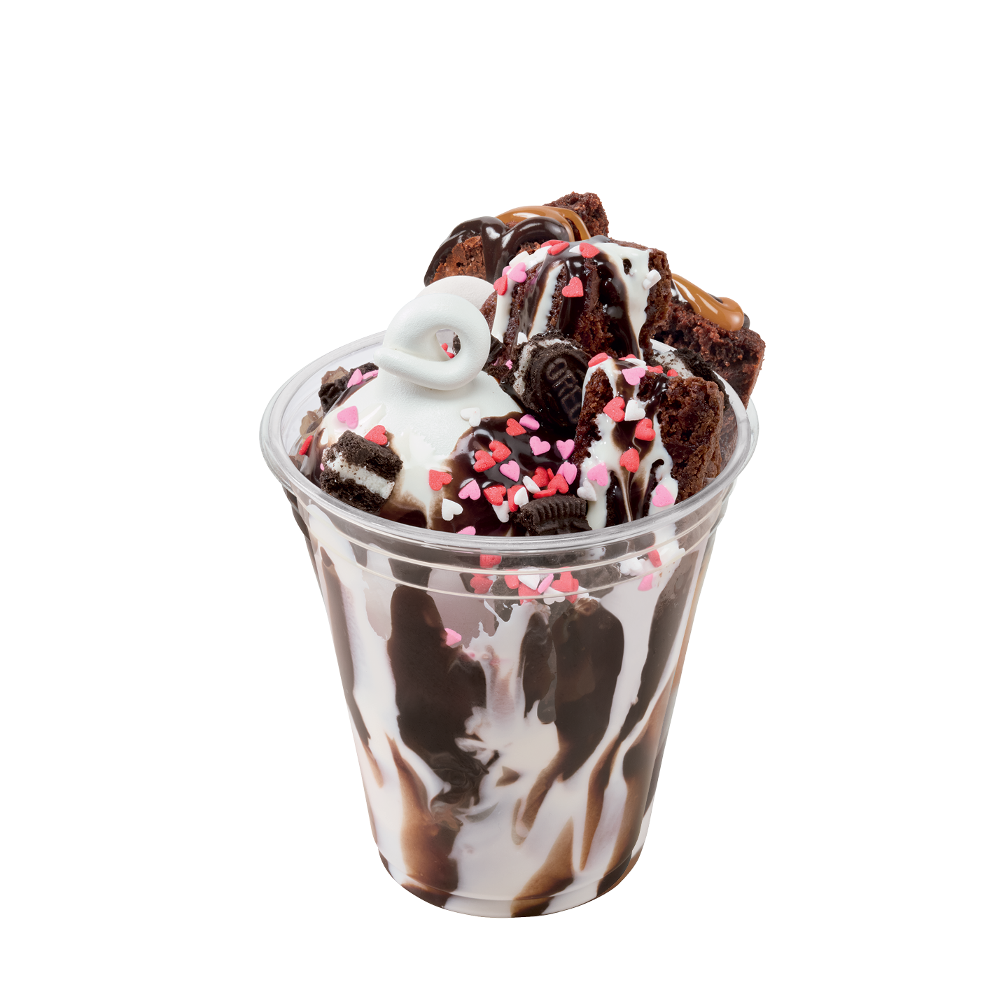 Brownie and OREO® Cookie Valentine Cupfection | Dairy Queen® Menu